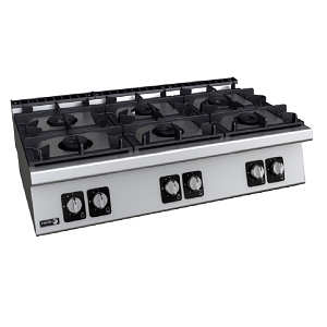 Fagor C-G760 6 Burner Cooking Range – Tabletop Commercial Cooker