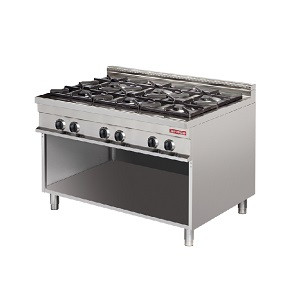 ARISCO - 6 BURNER GAS RANGE WITH OPEN CABINET | Paramount FSE, UA